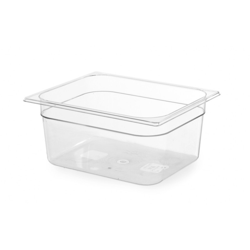 Bac gastronorme GN 1/2 en polycarbonate transparent - arredoChef