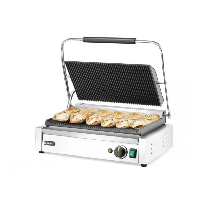 Grill panini professionnel XL rainuré 545mm 2700 W - Arredochef