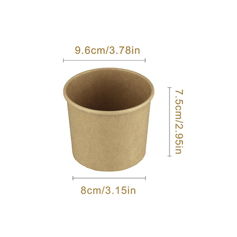 Pot en carton Kraft 380ml - 500 pcs