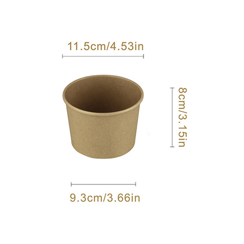 Pot en carton Kraft 580ml - 500 pcs