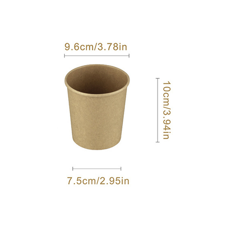 Pot en carton Kraft 490ml - 500 pcs